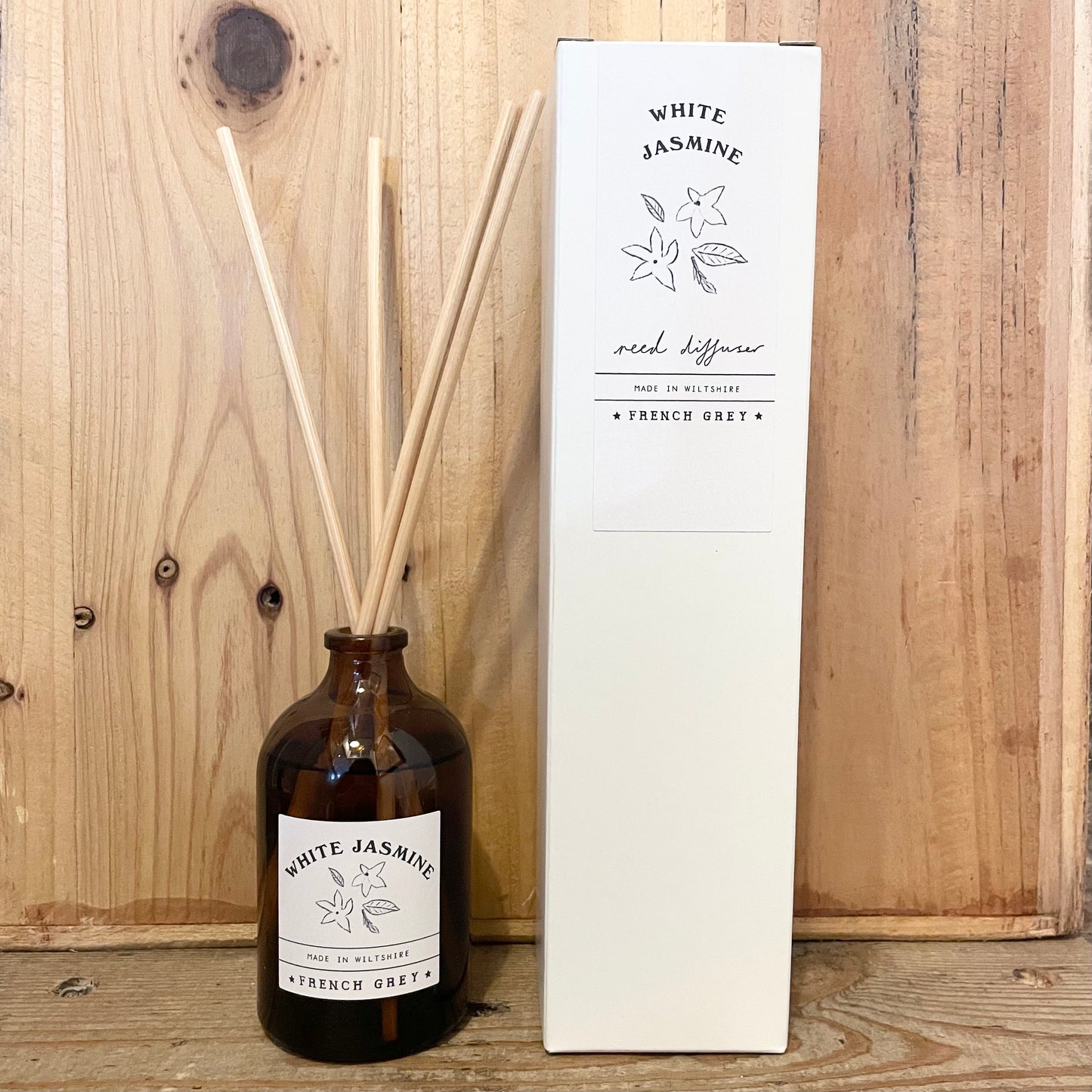 White Jasmine Reed Diffuser – French Grey Interiors